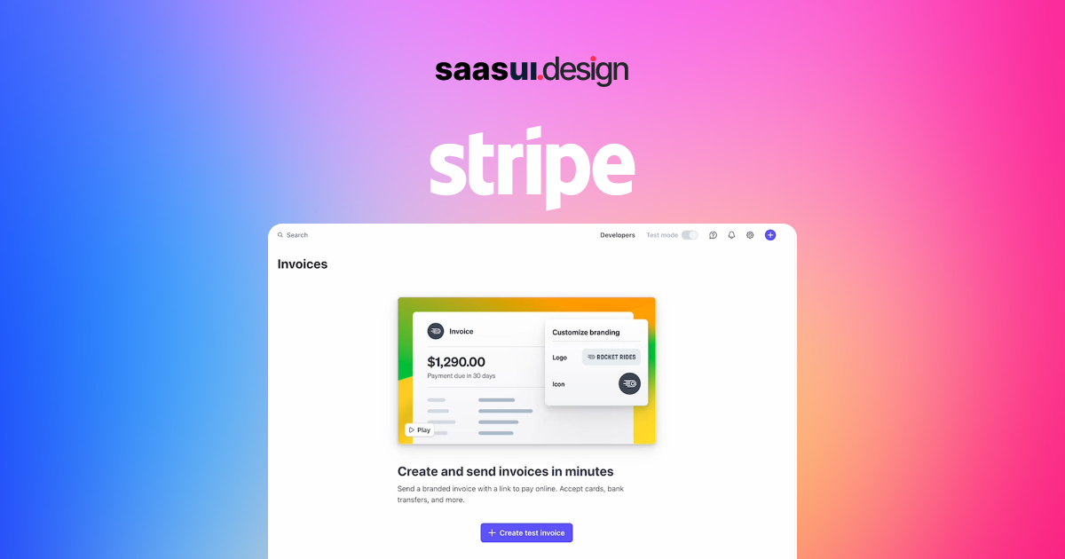 stripe | UI, UX Design | SaaS | Application Design | saas ui